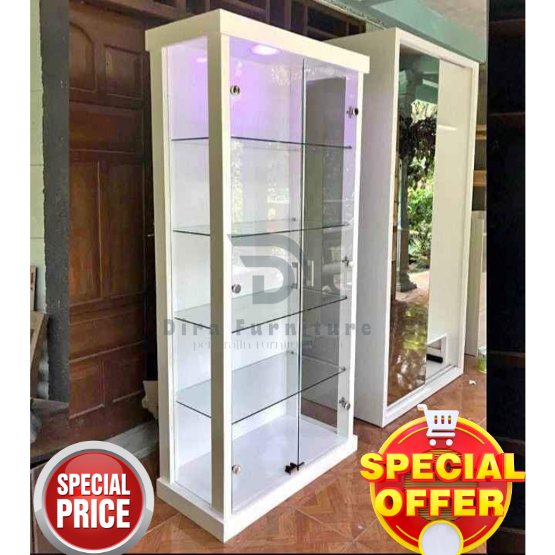 Jual Lemari Hias , Rak Kaca Pajangan , Lemari Kaca 2 Pintu , Lemari Kaca Tas , Pajangan Kaca 2 ...