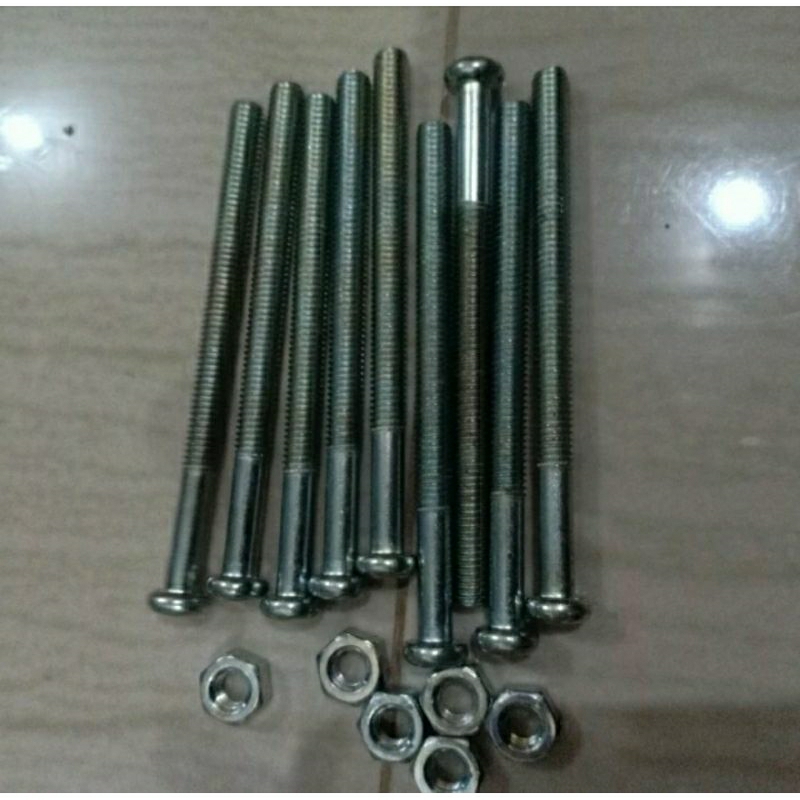 Jual baut jp 6×70 + mur | Shopee Indonesia