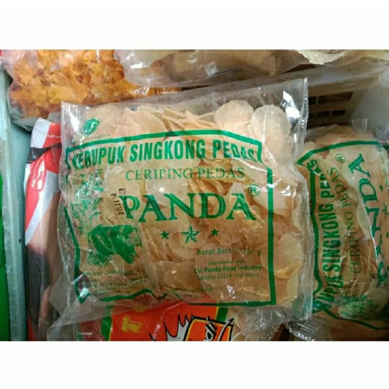 Jual Kerupuk Singkong Pedas Cap Panda 250 Gram | Shopee Indonesia