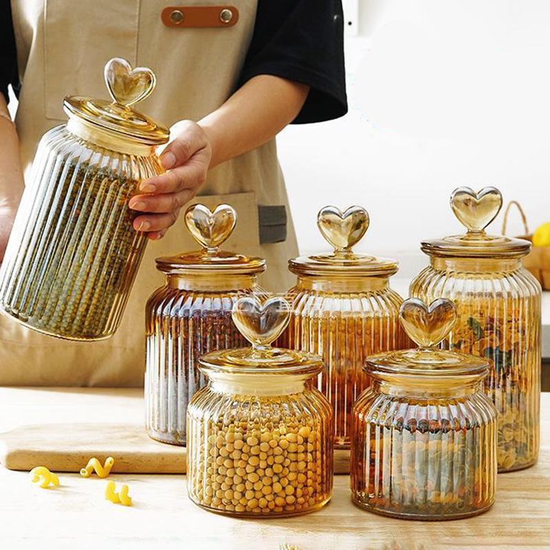 Jual 650ml/950ML/1350ml Toples Kaca Kedap Udara Satuan/Toples ...