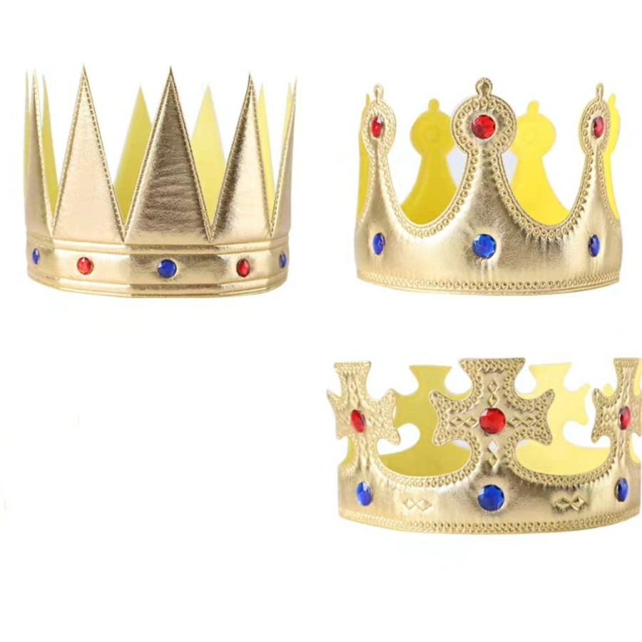 Jual Kings Crown Mahkota Raja Kostum Halloween Soft King Crown | Shopee ...