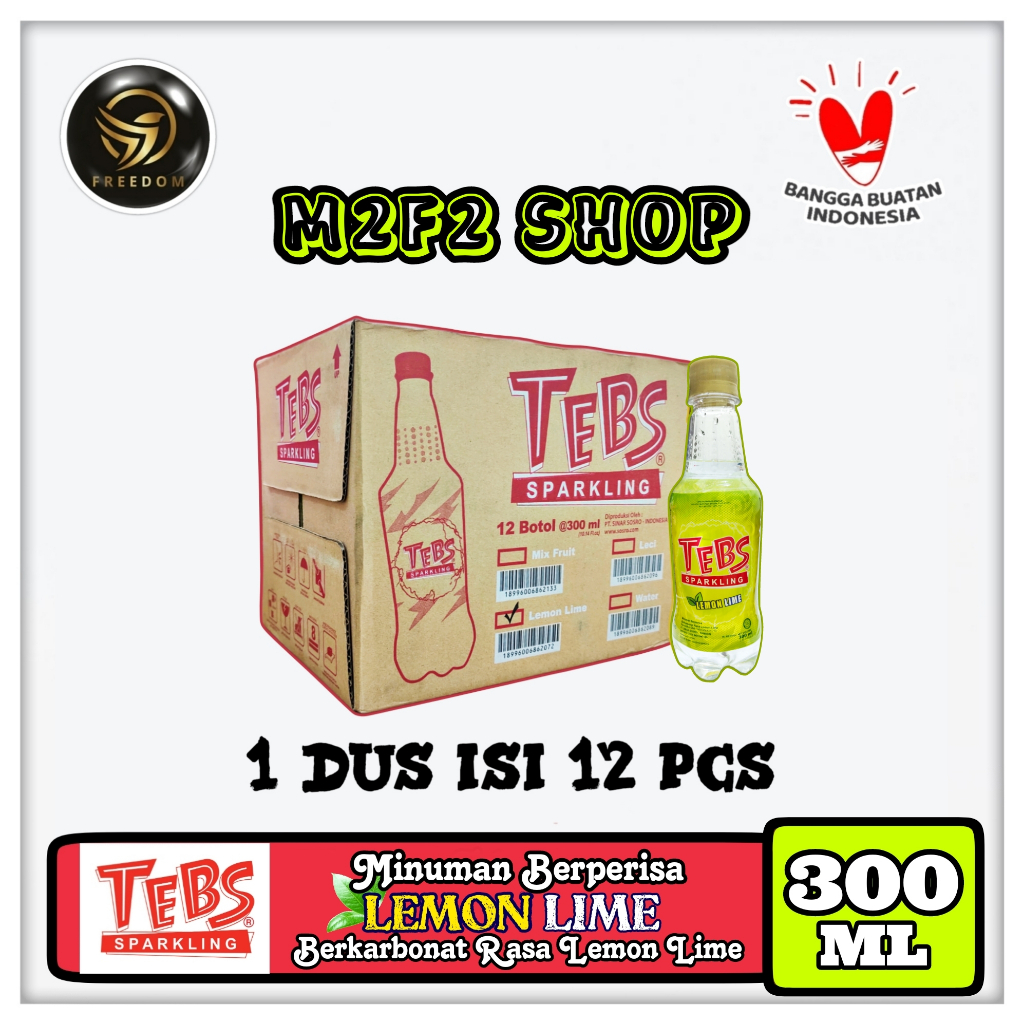Jual TEBS Sparkling Soda Lemon Lime | Jeruk Nipis Botol Pet - 300 ml ...