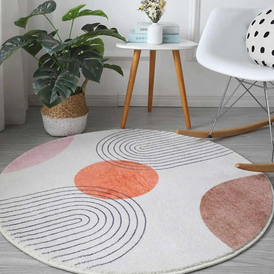 Jual FLOOR MAT PREMIUM CARPET ROUND RUG 100 CM - KARPET BULAT LEMBUT ...
