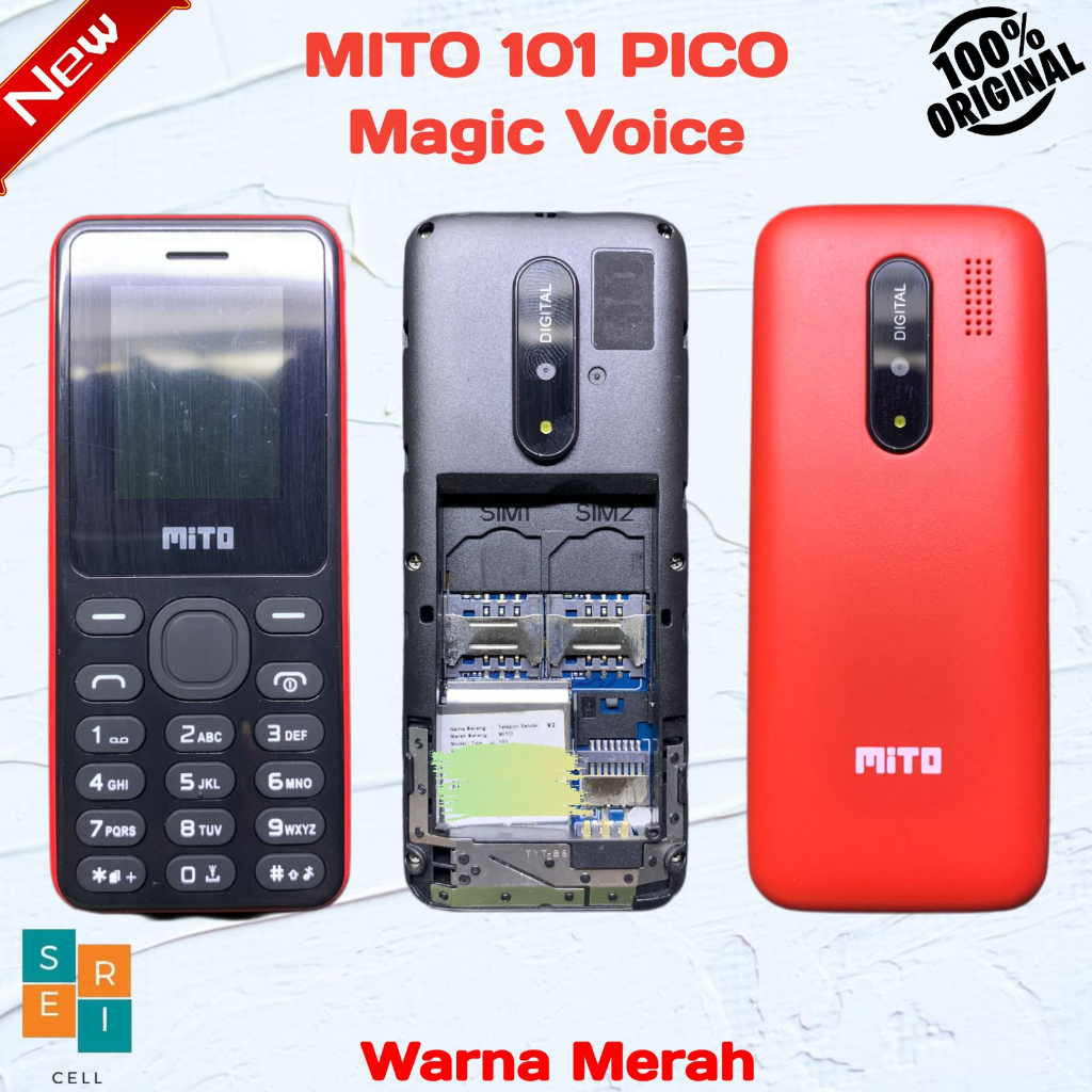 Jual HP MITO Bergaransi Hp 101 PICO Magic Voice Hp Tombol Jadul Dual ...