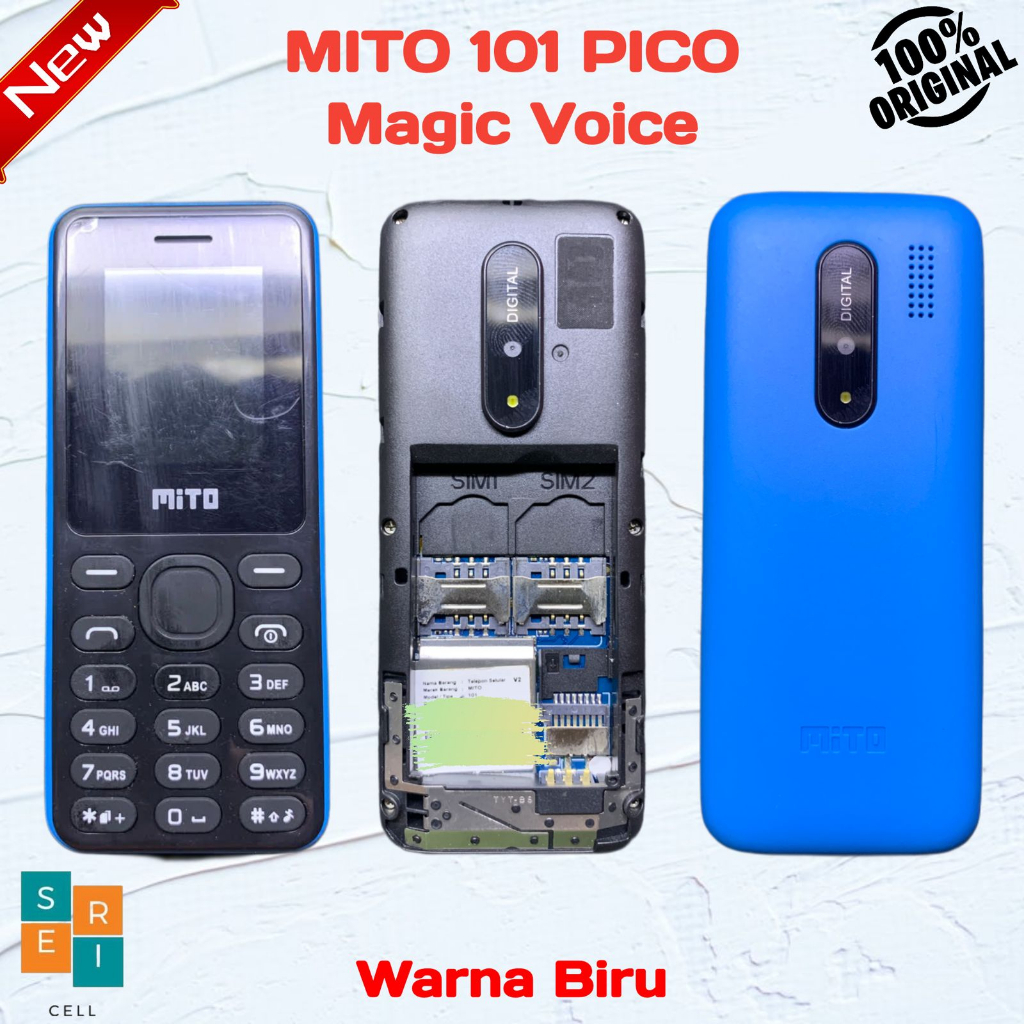 Jual HP MITO Bergaransi Hp 101 PICO Magic Voice Hp Tombol Jadul Dual ...