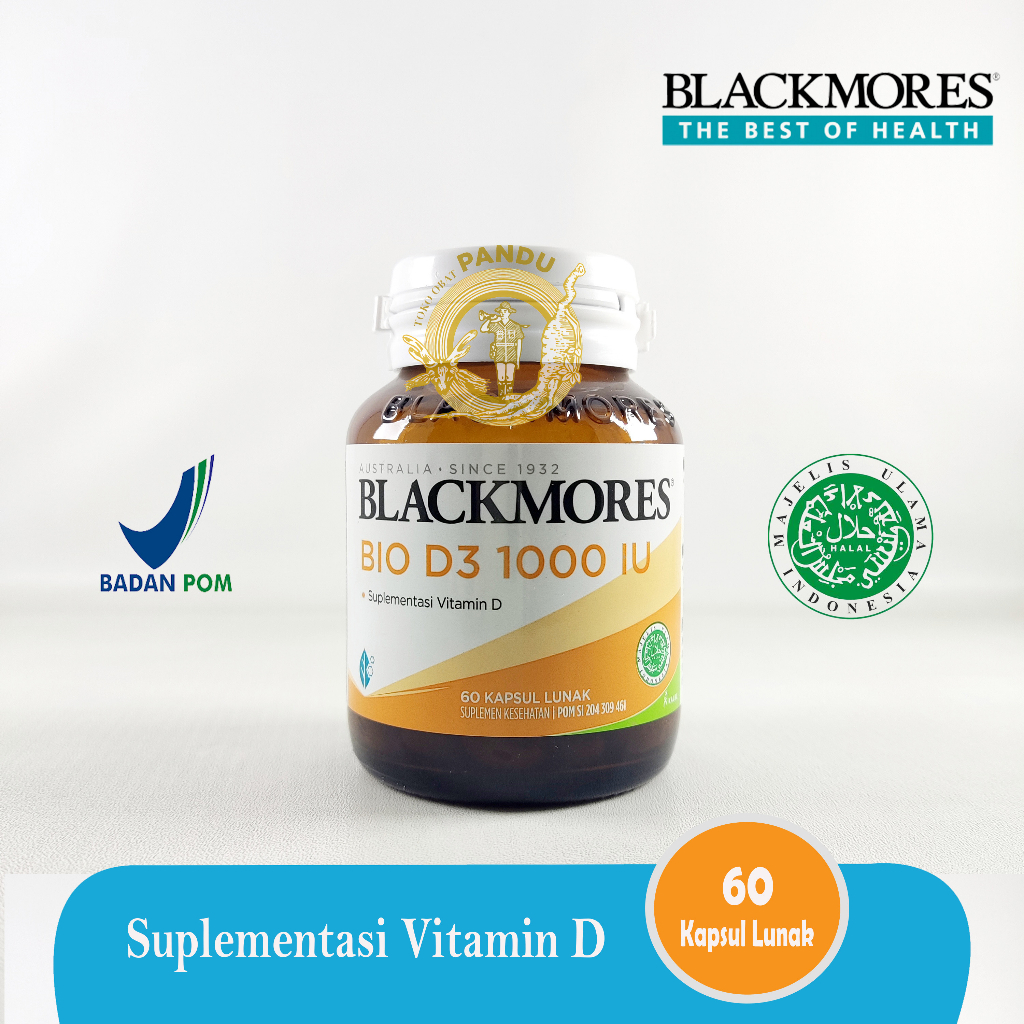 Jual BLACKMORES BIO D3 1000 IU (60 kapsul lunak) | Shopee Indonesia