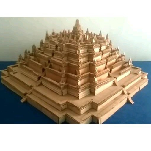 Jual miniatur candi borobudur dari stik es krim | Shopee Indonesia