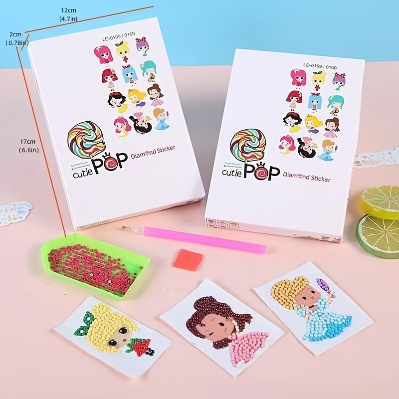 Jual Stiker Viral DIY Mainan anak Sticker Diamond / Stiker Diamond Pop ...