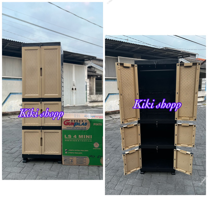 Jual LEMARI PLASTIK KACA MINI ROTAN DIVA MINI SUPER | Shopee Indonesia