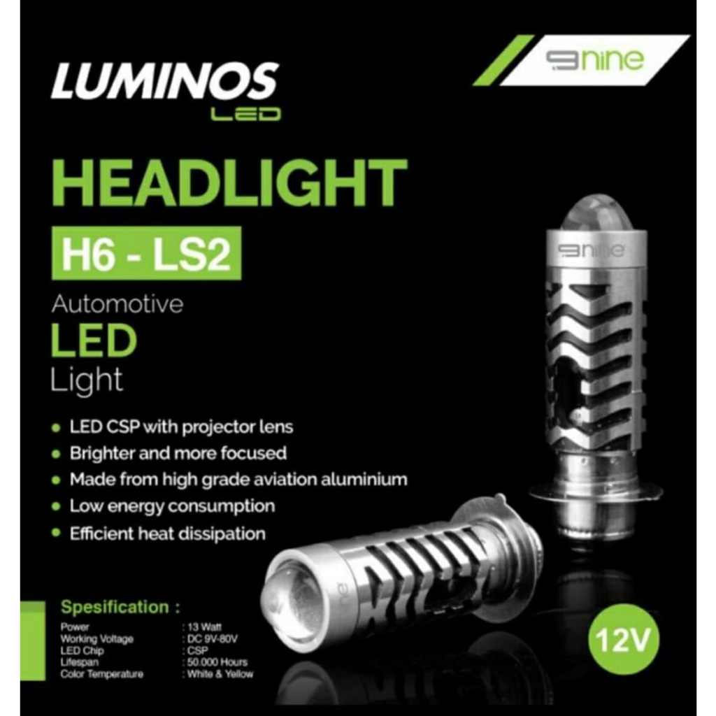 Jual LAMPU LED DEPAN MOTOR H6 LS2 LASER HI LOW LUMINOS DC DOUBLE COLOR WHITE YELLOW + LAMPU ...
