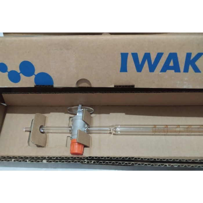 Jual Burette Clear Class A With Glass Stopcock, Kran Kaca 50 ml, Iwaki ...