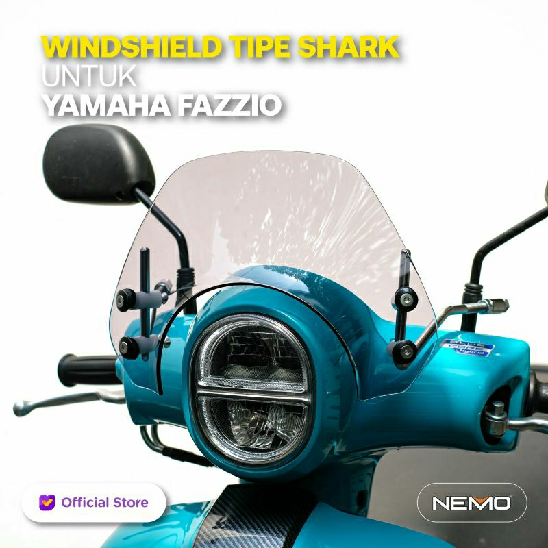 Jual Nemo Windshield / Visor Yamaha Fazzio Tipe Shark | Shopee Indonesia