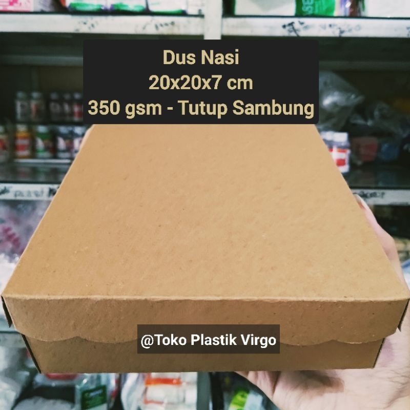 Jual Box / Kardus / Dus Kraft Coklat 20x20 cm - R10K Tutup Sambung ...
