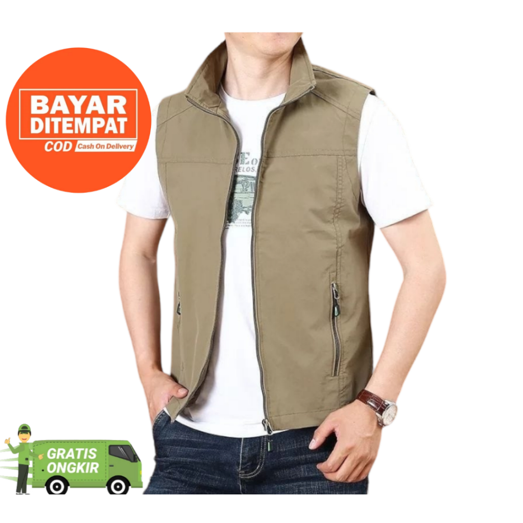 Jual Rompi Casual / Rompi keren / Rompi Lapangan / Rompi pria / Vest ...