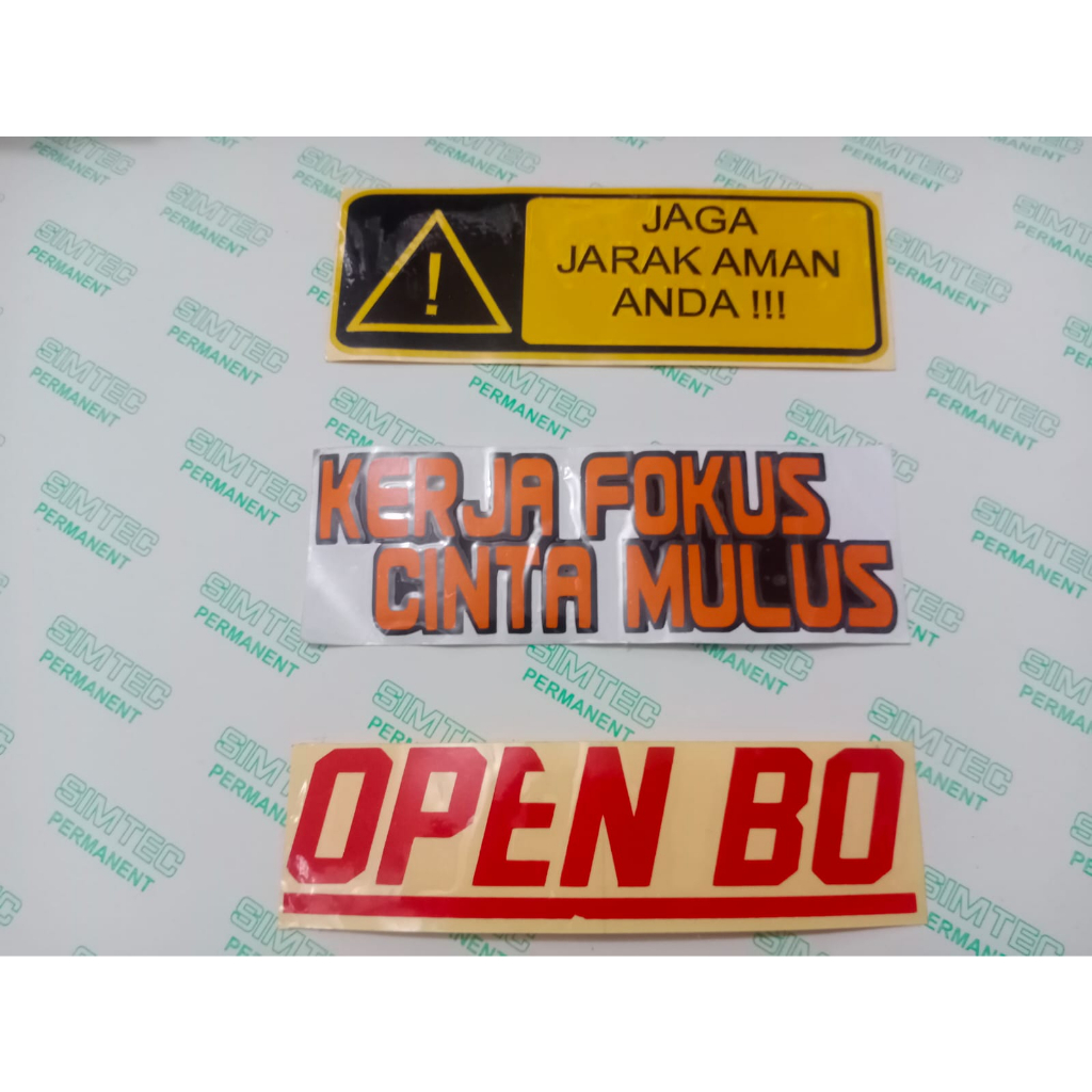 Jual Stiker Satuan dan Tumpukan melayani grosiran dan eceran CoD (s&k ...