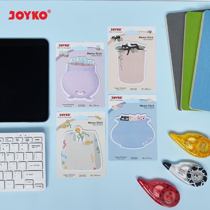 Jual Memo Stick Kertas Joyko MMS-37 Flower Pot Memo Stick Memo Tempel ...