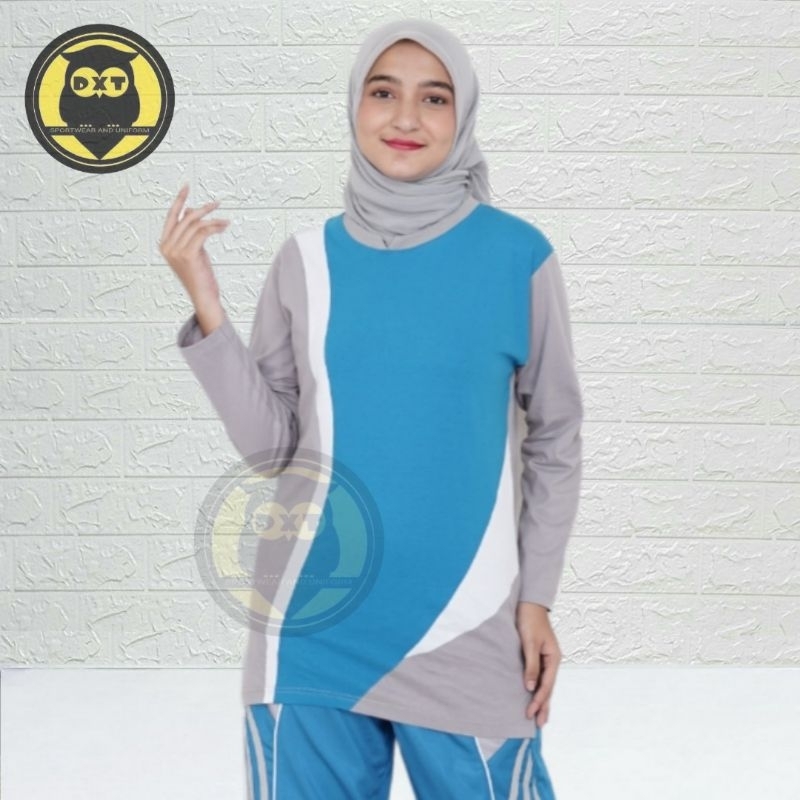 Jual Baju Olahraga Muslimah / Kaos Olahraga Muslimah / Baju Senam Wanita (Hanya Baju) | Shopee ...