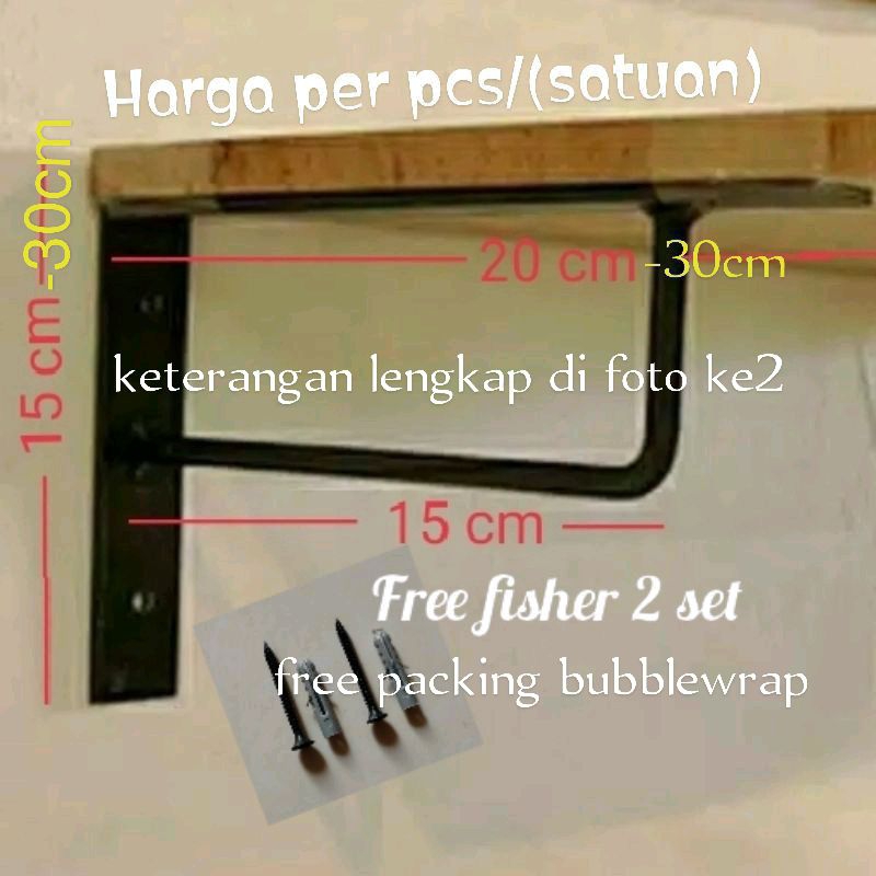 Jual rak dinding/besi siku rak tempel dinding | Shopee Indonesia
