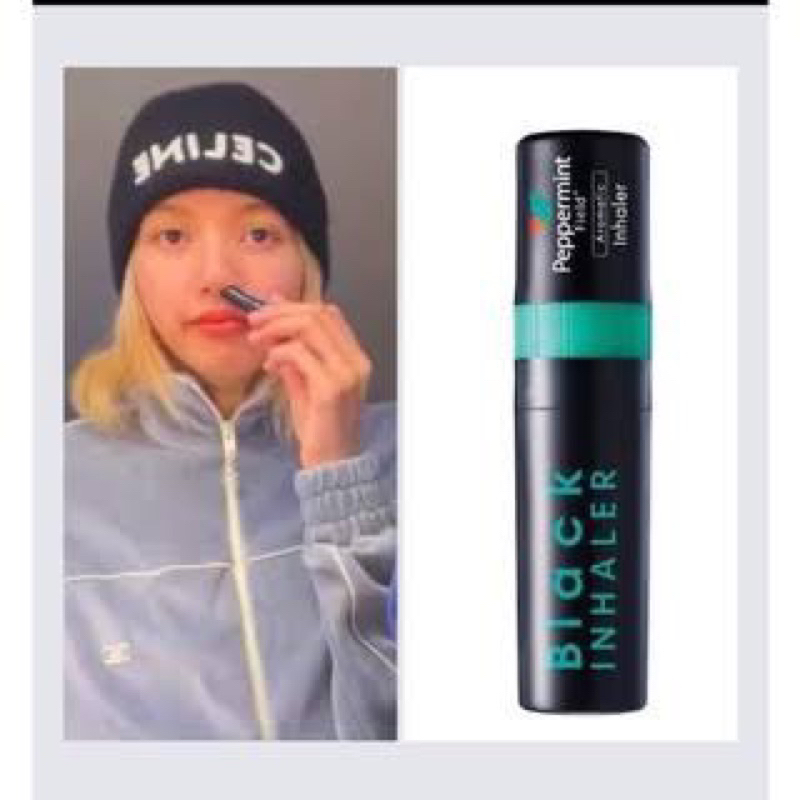 Jual Peppermint Black Inhaler Lisa Blackpink | Shopee Indonesia