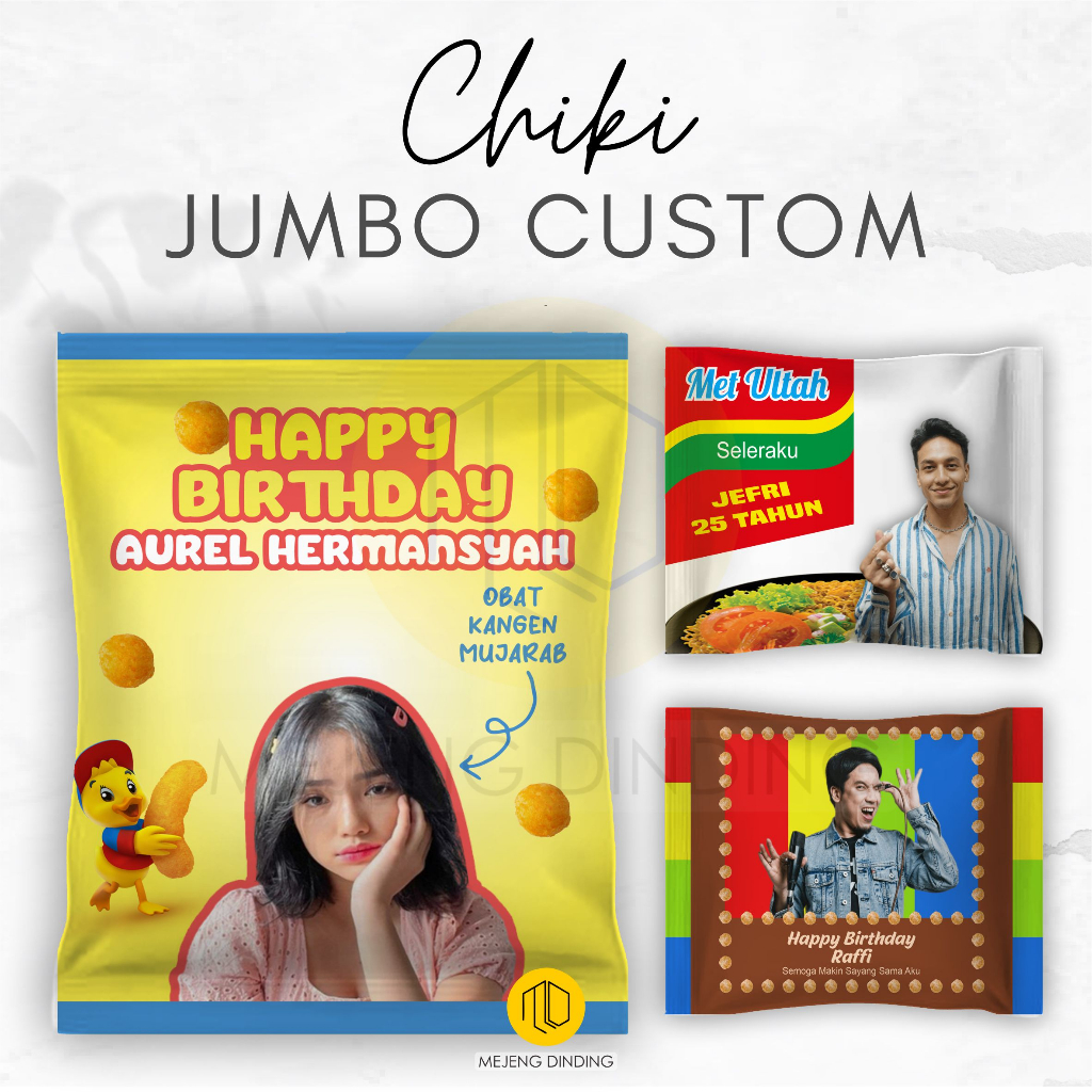 Jual (1 HARI JADI) CHIKI JUMBO / CIKI JUMBO / KADO UNIK SNACK / KADO ...