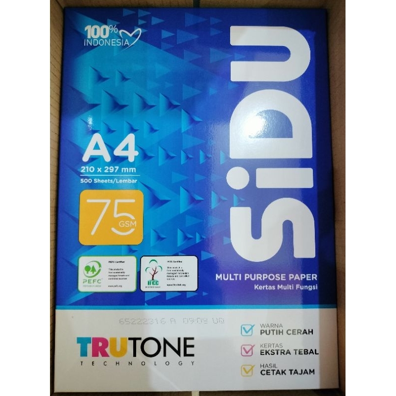 Jual Kertas HVS SIDU A4, 75 gsm | Shopee Indonesia
