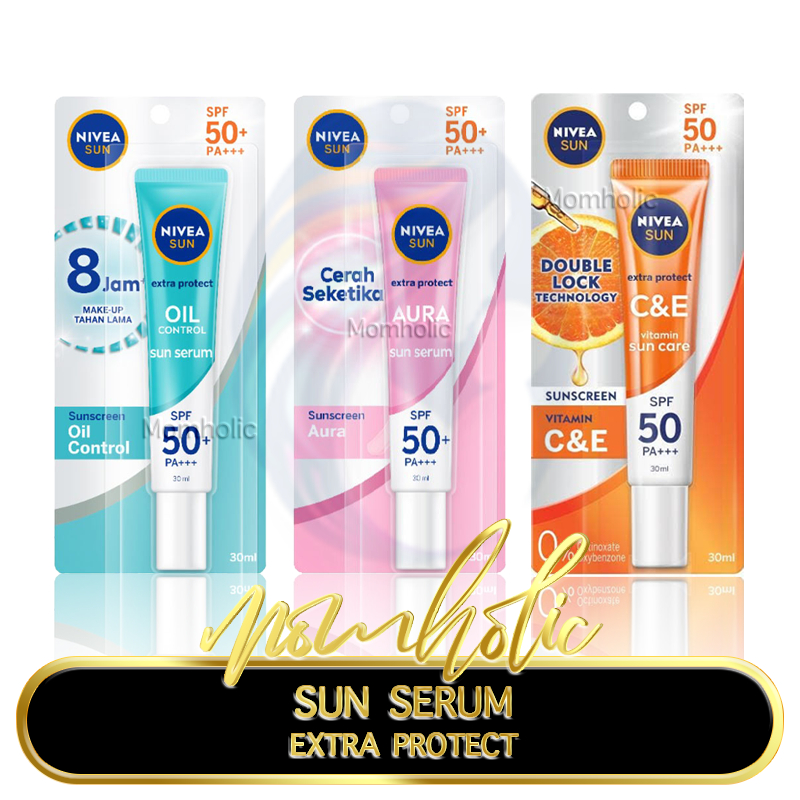 Jual NIVEA Sun Face Serum Oil Control Instant Aura C&E SPF50 30 ml ...