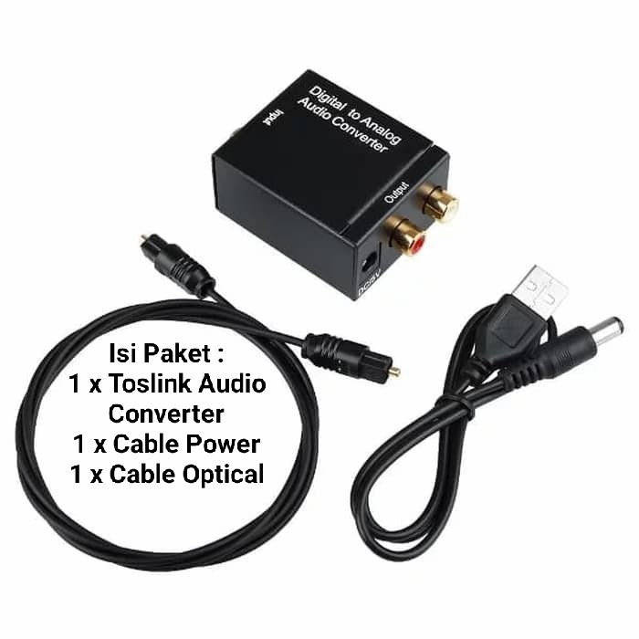 Jual Converter Digital audio to analog - Toslink to RCA - Optic to RCA ...