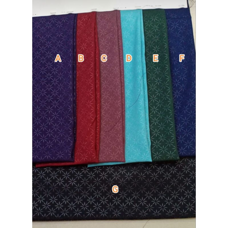 Jual Kain Embos Wolfis/Wolvis/Woolpeach kembang kecil | Shopee Indonesia