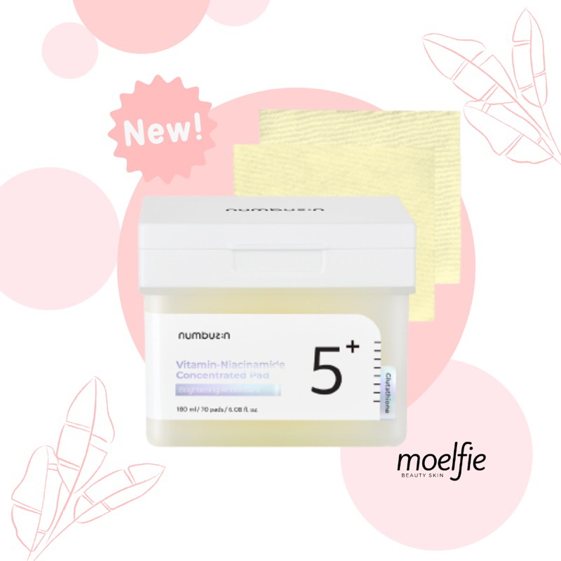 Jual [READY STOCK] NUMBUZIN NO.5+ VITAMIN-NIACINAMIDE CONCENTRATED PAD TONER PADS 180ml / 70PADS ...