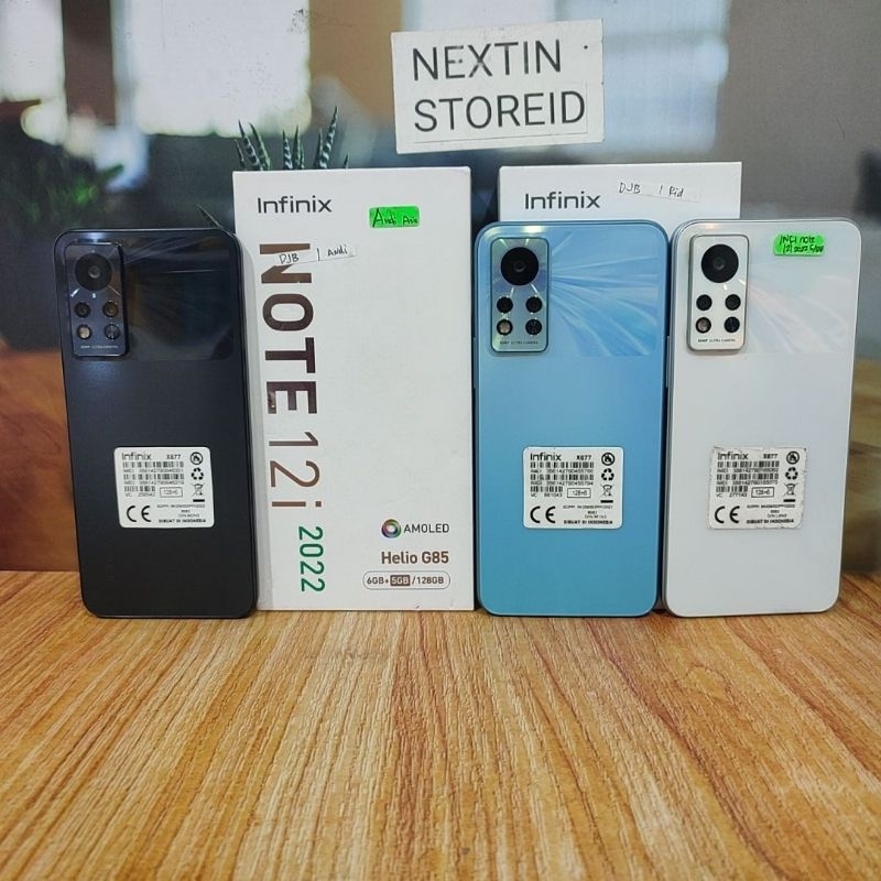 Jual INFINIX NOTE 12i 2022 6/128 SECOND FULLSET | Shopee Indonesia