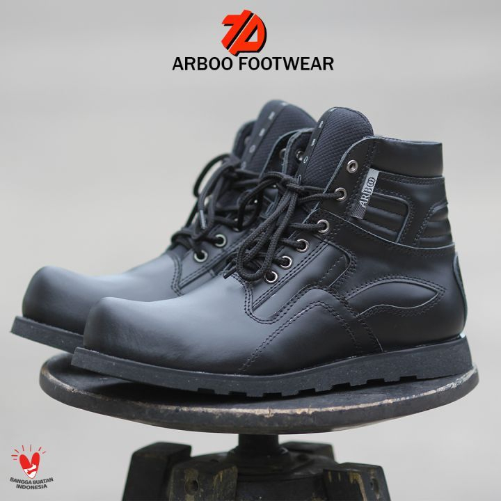 Jual Sepatu Arboo Model Pdl Laras Pendek TNI sepatu safety kulit sapi ...
