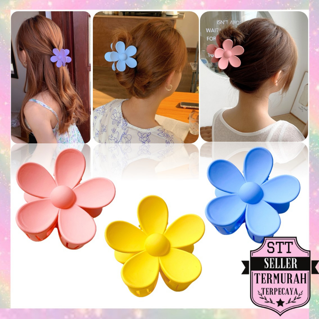 Jual STT Jepit Rambut Model Bunga Jedai Rambut Korea Dewasa Hair Claw ...