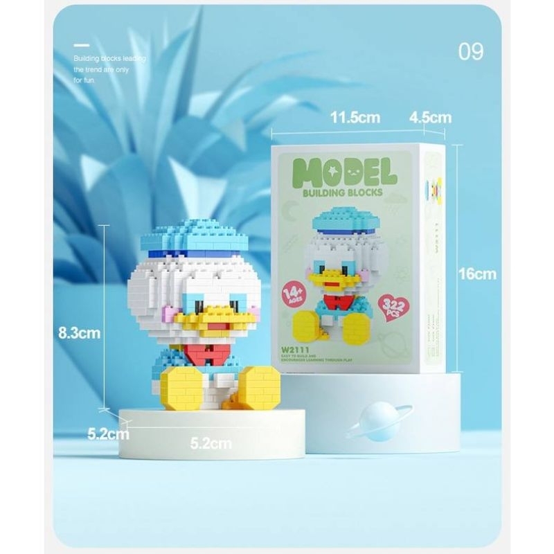 Jual Brick Mini Model Animasi Figurin Mainan Balok Ala Disneyy ...