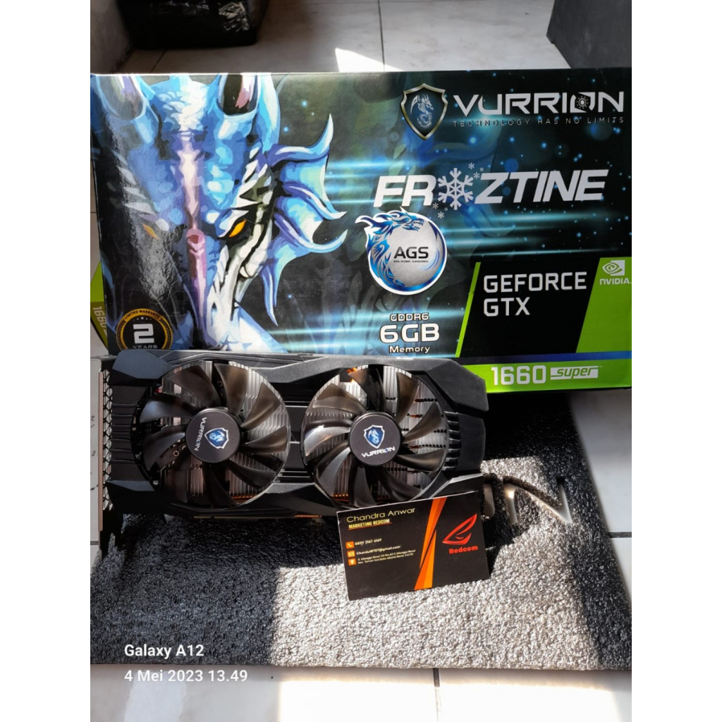 Jual VGA NVIDIA GTX 1660 SUPER 6GB VURRION DDR6 NO MINUS GARANSI RESMI ...