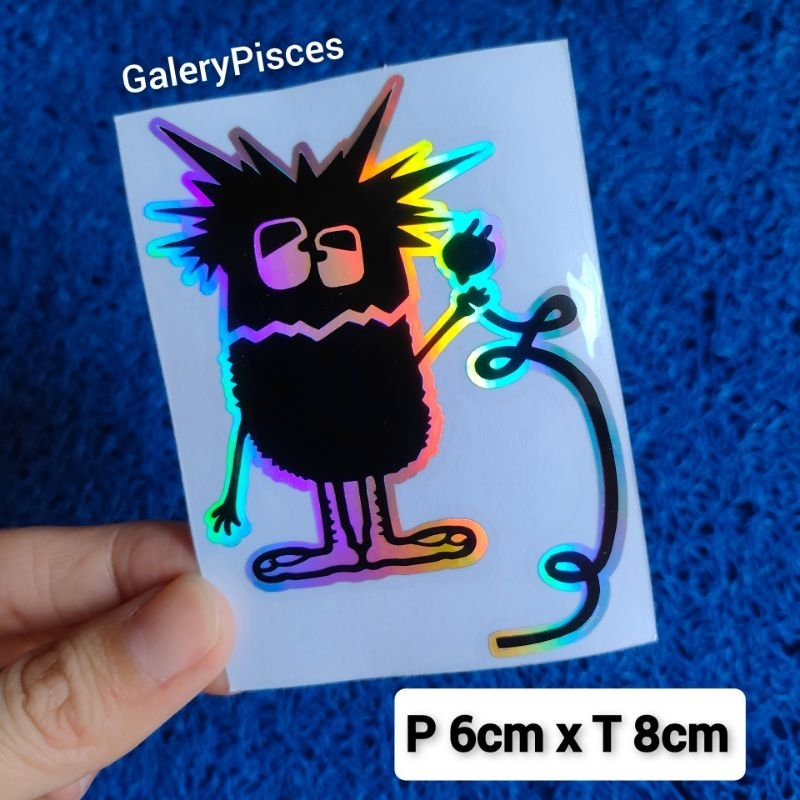 Jual stiker motor lucu sticker hologram crot cipratan bercak | Shopee ...