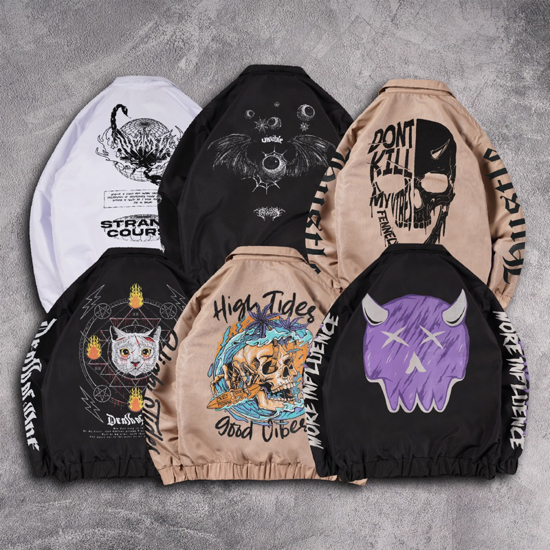 Jual [N00905] Jaket Vintage Distro Motif -VISIBLE- | Shopee Indonesia