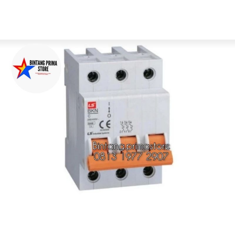 Jual MCB 40A - 63A 3P / 3 Phase BKN Series 6Ka merk LS Electric Korea | Shopee Indonesia