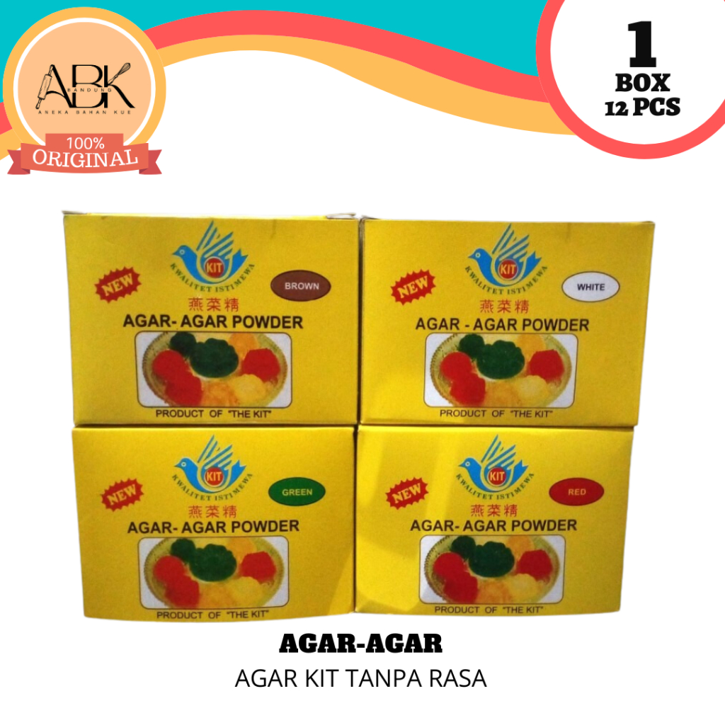 Jual AGAR KIT 1 BOX/12 PCS | AGAR AGAR POWDER WARNA | BUBUK AGER ...