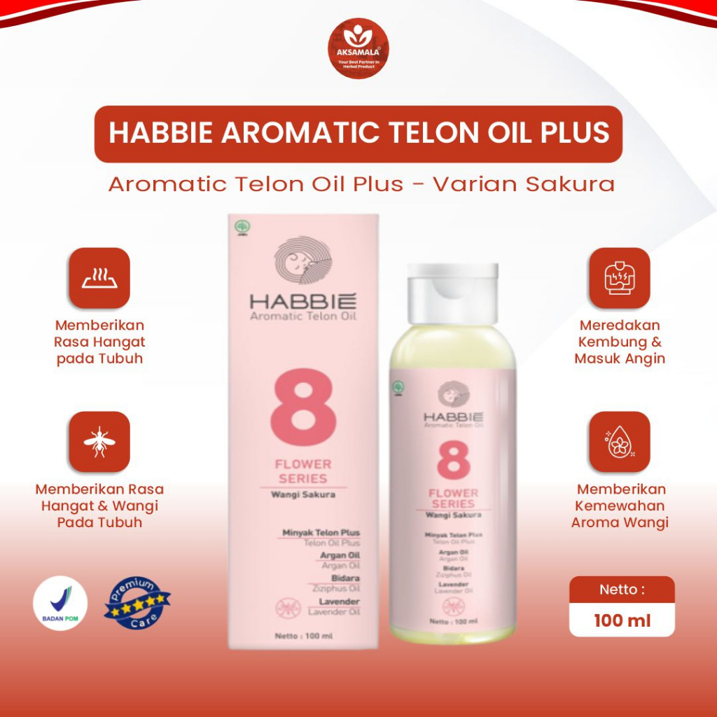 Jual HABBIE Aromatic Telon Oil Plus (Flower Series) - Varian No. 8 ...