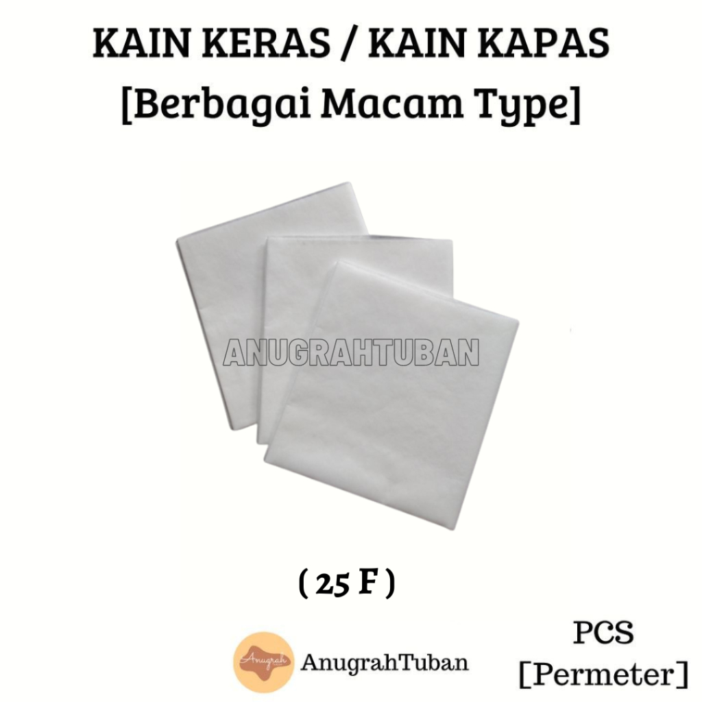 Jual Kain Keras Kapas Pelapis Kerah Visilin/Vislin N50/N 50 M70/M 70 ...