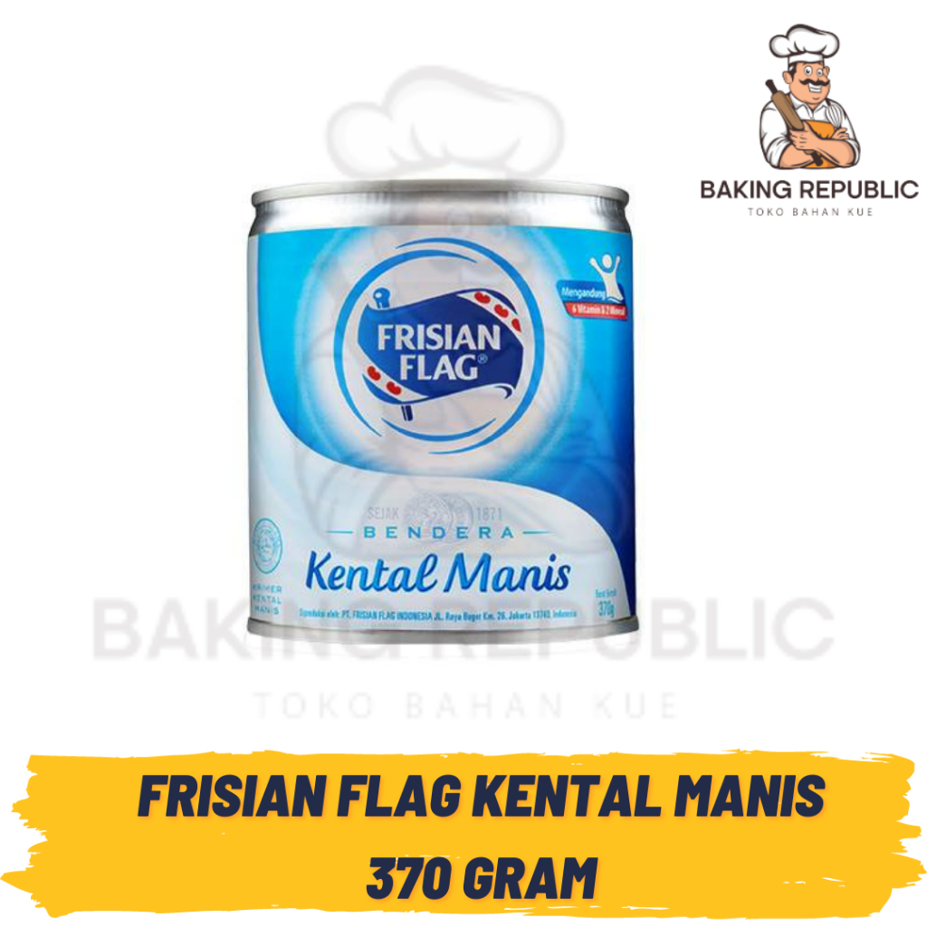 Jual FRISIAN FLAG SUSU KENTAL MANIS | 370 GRAM | KEMASAN KALENG ...