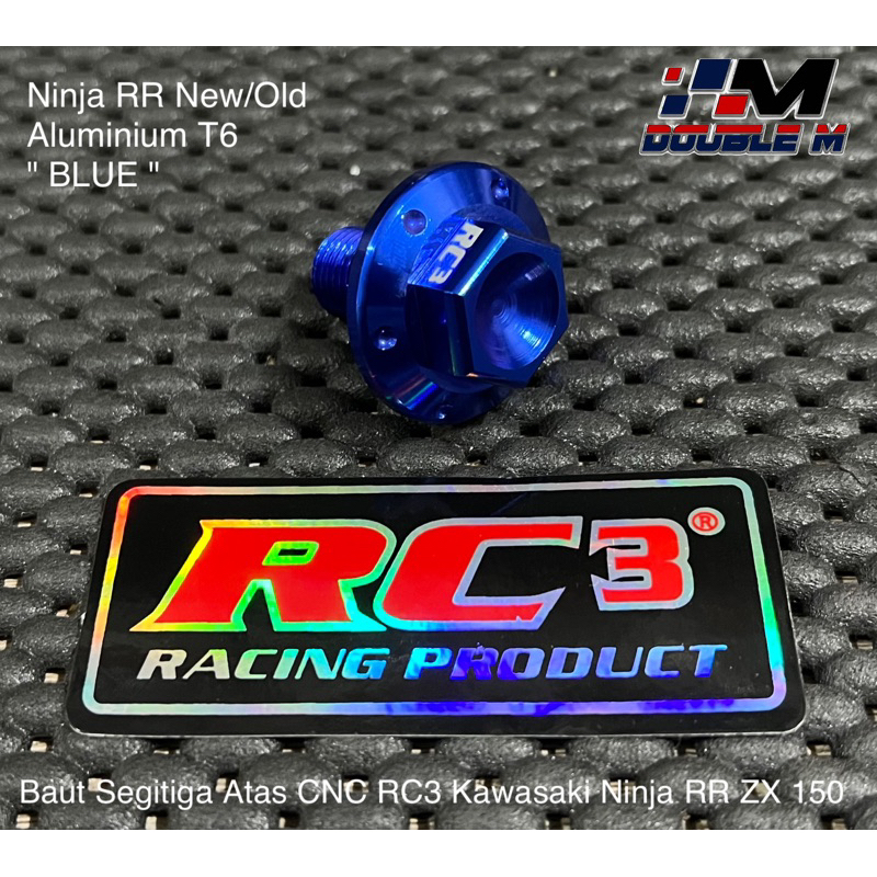 Jual Baut Segitiga Atas Komstir RC3 Aluminium CNC Kawasaki Ninja RR R SS ZX 150 | Shopee Indonesia