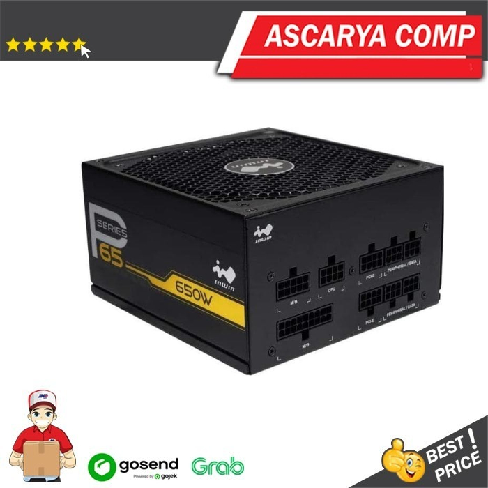 Jual PSU / Power Supply InWin P65 650W 80+ Gold - Fully Modular Flat Cables | Shopee Indonesia
