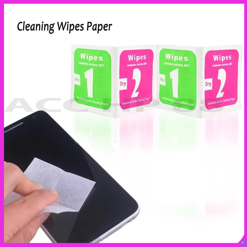 Jual ACCHP TISSUE TEMPERED GLASS / TISU PEMBERSIH KACA LAYAR HP DRY ...