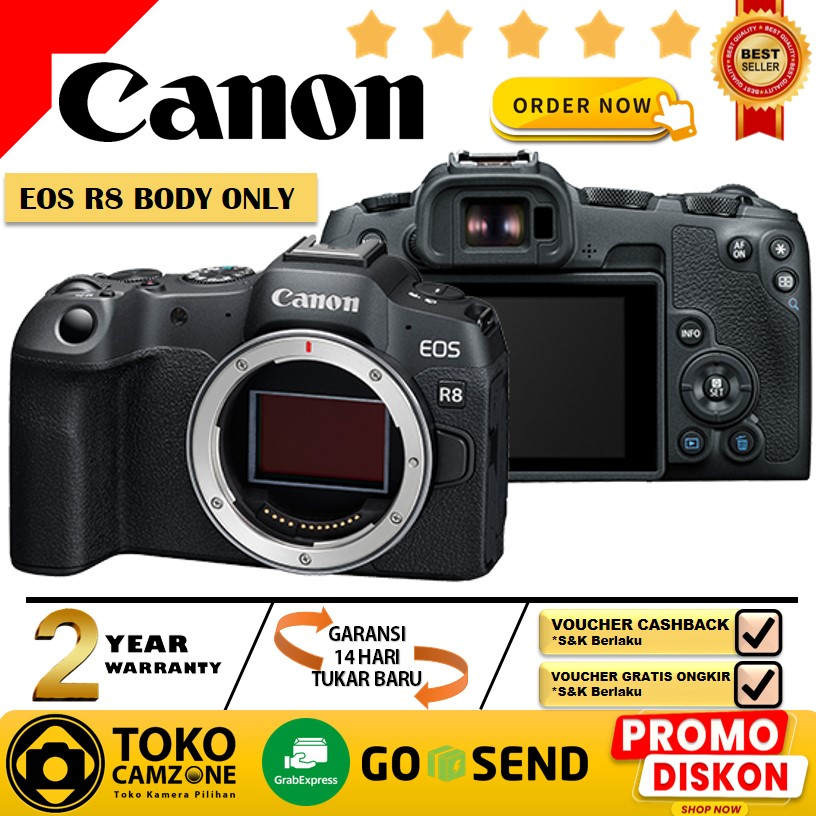 Jual Canon EOS R8 Body Only Mirrorless Camera EOS R 8 Body GARANSI ...