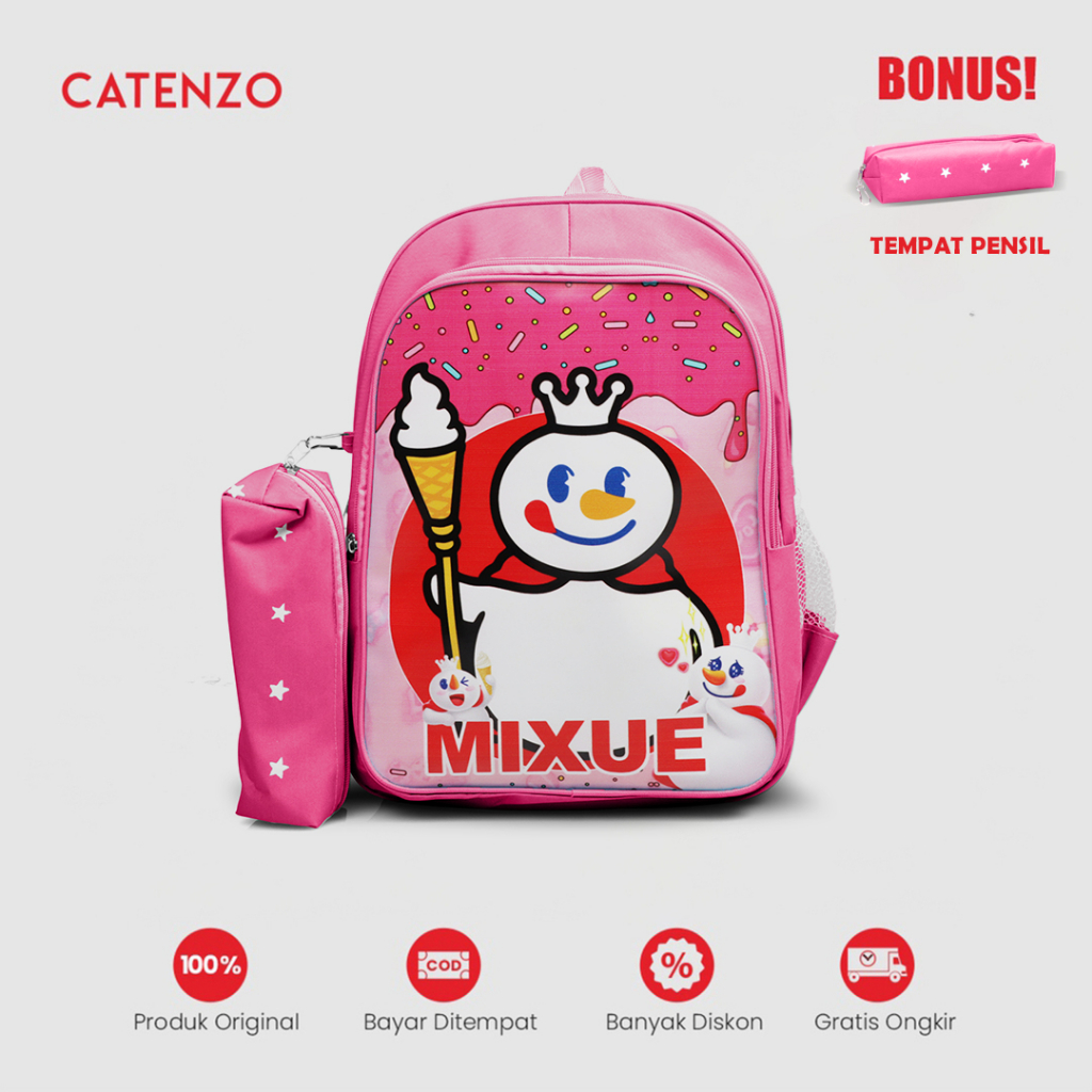 Jual Catenzo Junior - CUT 009 Tas Ransel Sekolah Karakter Mixue Anak ...