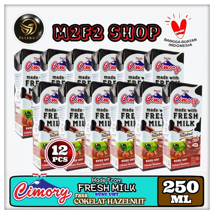 Jual Susu Cimory Fresh Milk Kotak UHT Cokelat Hazelnut - 250 ml ...