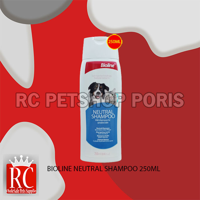Jual Shampoo Kucing Anjing Bioline Neutral Shampoo 250 ml | Shopee ...