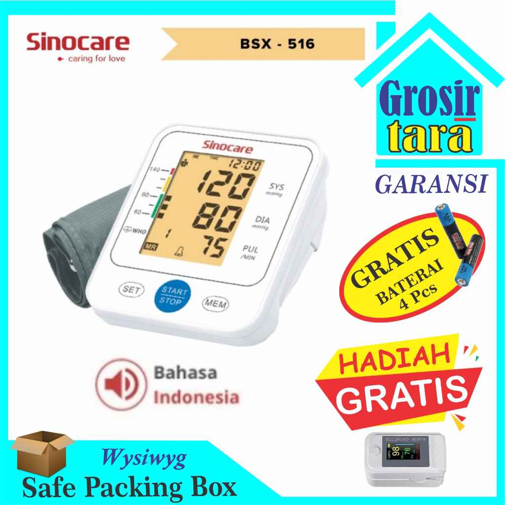 Jual TensiMeter Digital Lengan Portable Sinocare Bsx Alat Ukur Tekanan ...