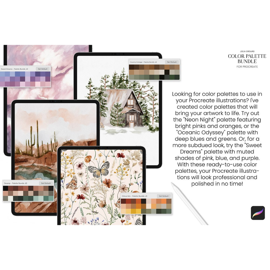Jual Procreate Swatches - 234 Color Palettes Bundle 7020 Colors ...